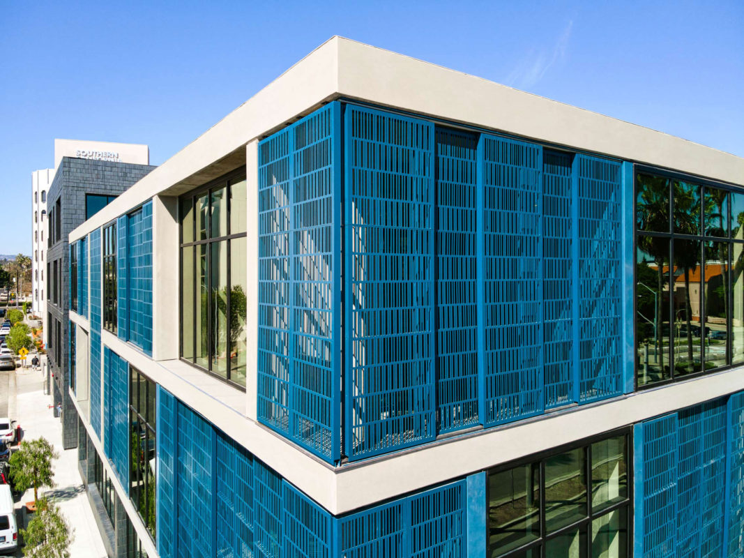 Modern Office Complex In Culver City Features Operable Perforated ...