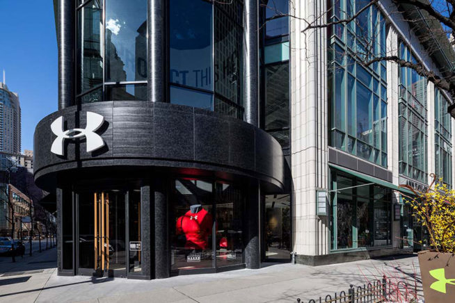 Storefront Embodies Corporate Image With The Use of Dark Aluminum ...